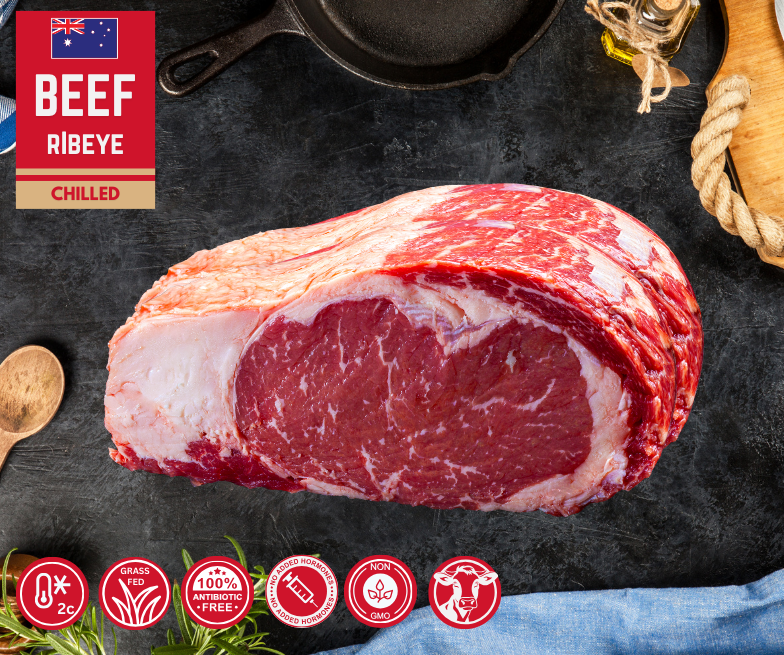 Premium Rib Eye Beef - 2kg whole piece | Farmers Market HK