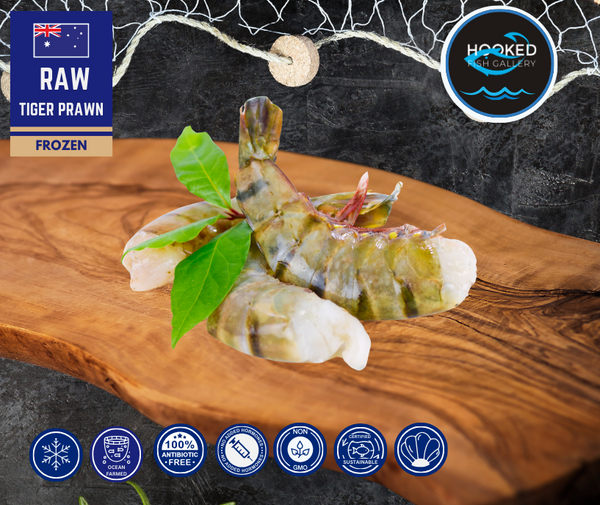 FROZEN - Tiger Raw Prawns (Shell-off) 500g Bags | Farmers Market HK