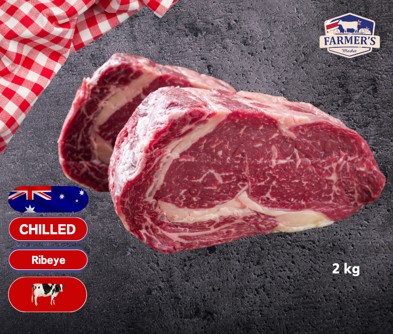 Premium Rib Eye Beef - 2kg whole piece | Farmers Market HK