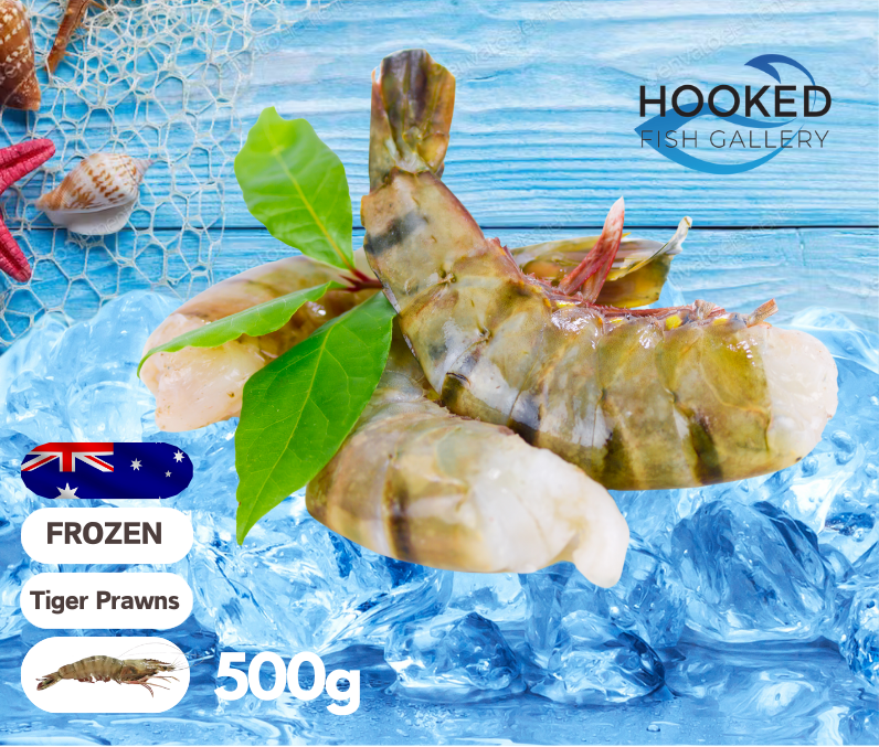 FROZEN - Tiger Raw Prawns ( Shelloff) 500g Bags0 | Farmers Market HK